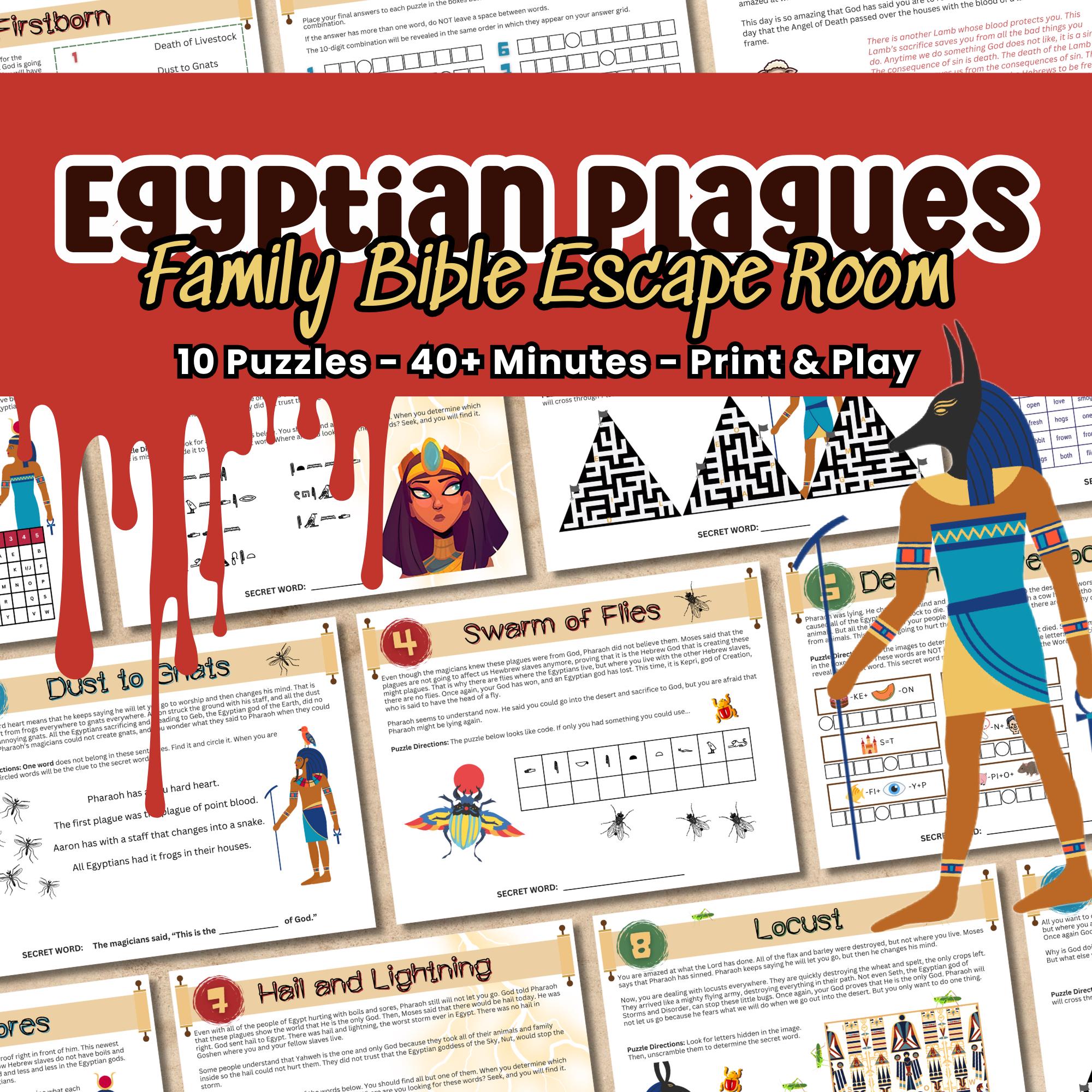 Printable Bible Escape Room Puzzle Game for Family Game Night Instant ...