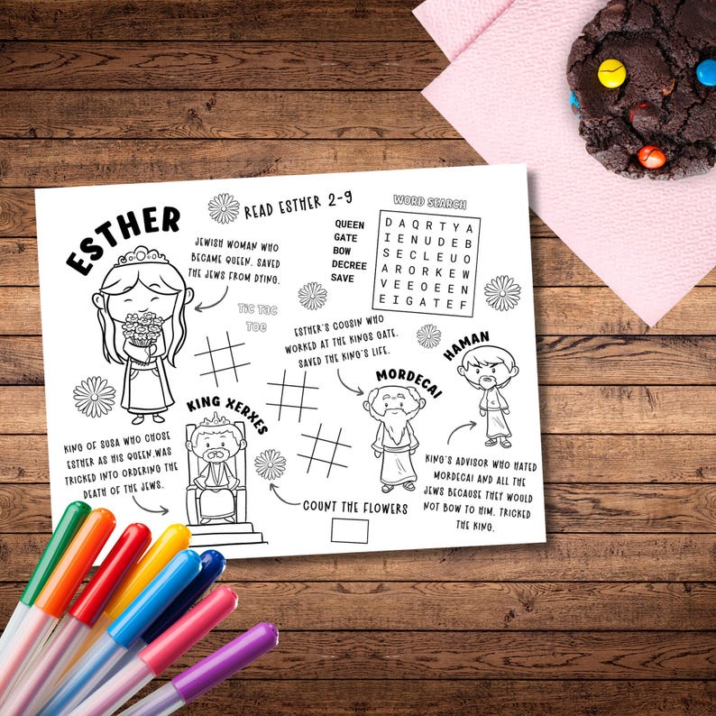 Bible Activity Printable Bible Worksheet Sunday School Lesson Plan ...