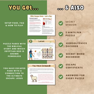 Bible Escape Room With Moses and the Plagues of Egypt Print and Play ...