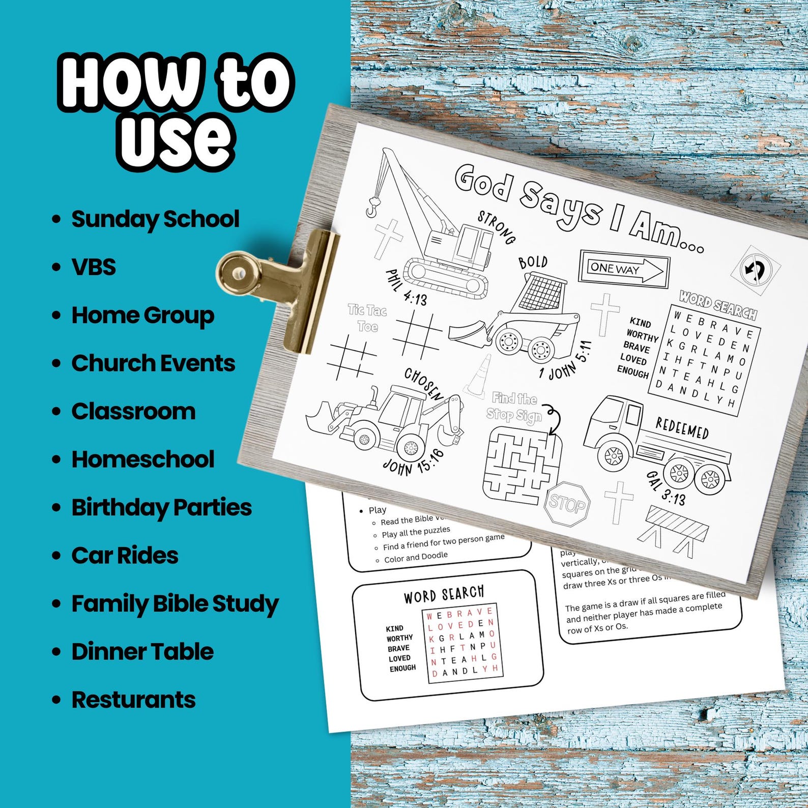 Kids Activities Printable Bible Activity Homeschool Coloring Activity ...