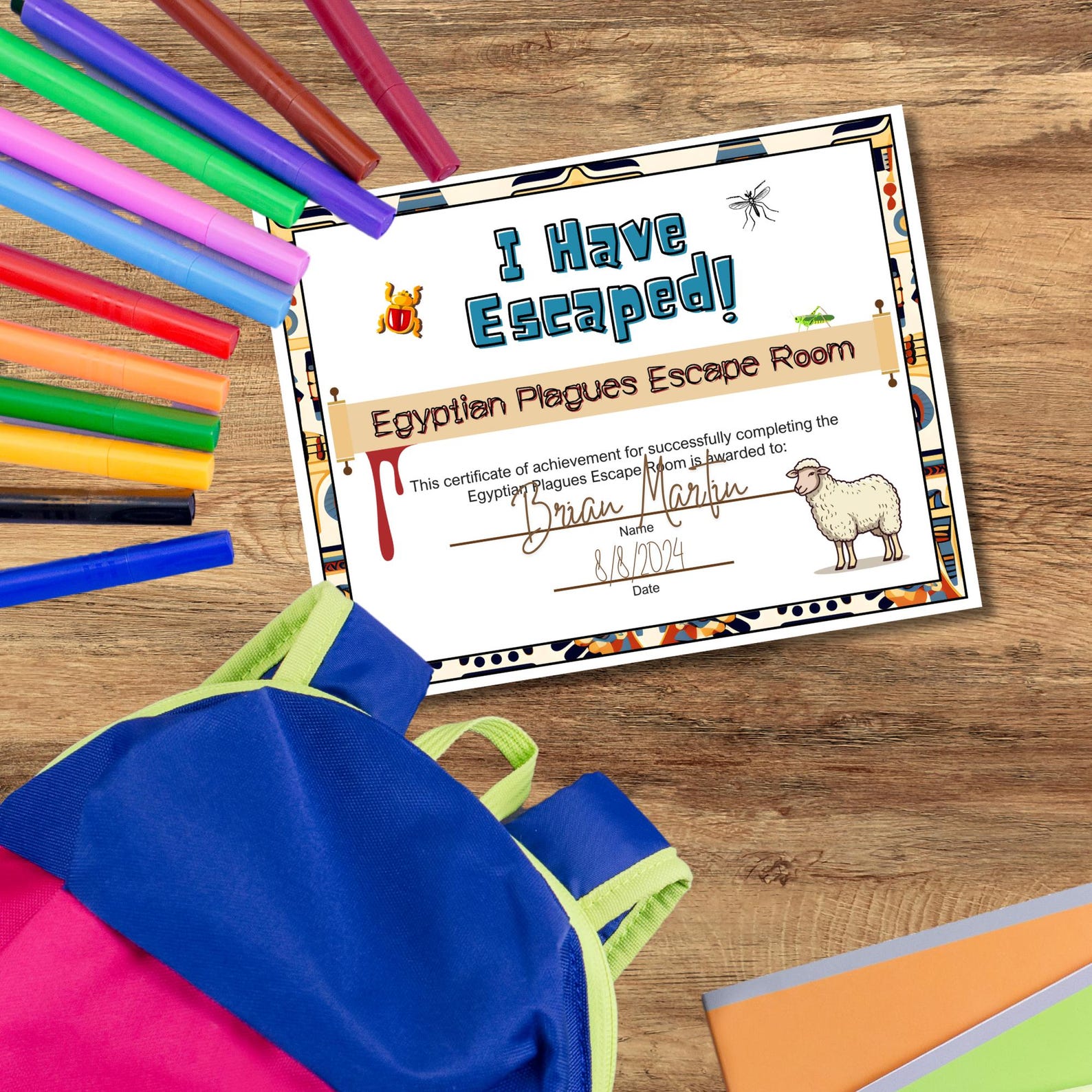 Bible Escape Room With Moses and the Plagues of Egypt Print and Play ...