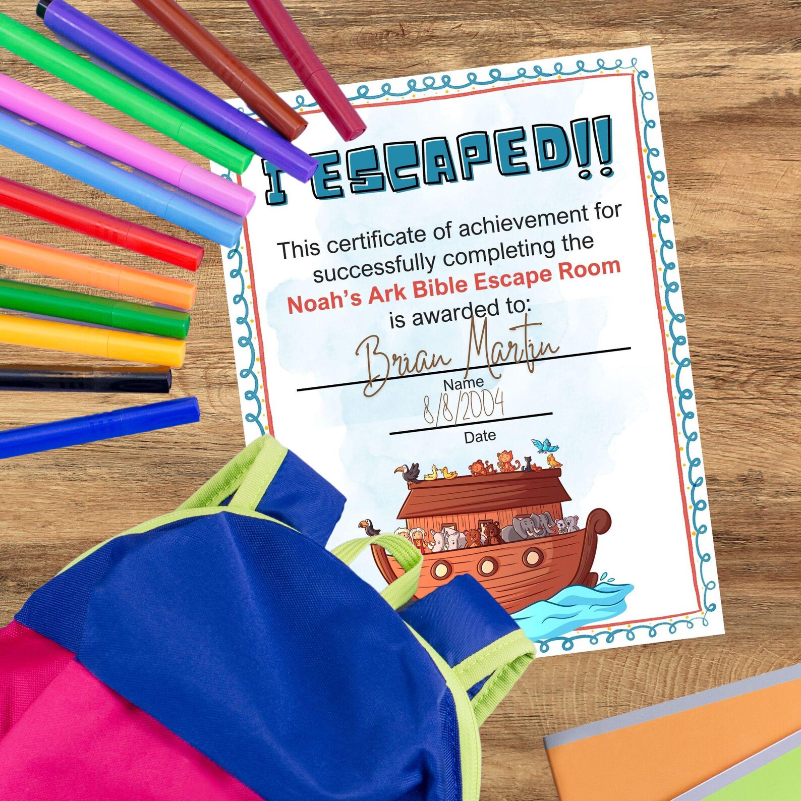 Bible Escape Room for Kids Noah's Ark Escape Room Genesis Escape Room ...