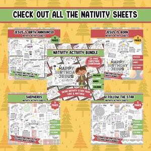 Nativity Kids Activity Jesus Birth Announced Activity for Kids ...