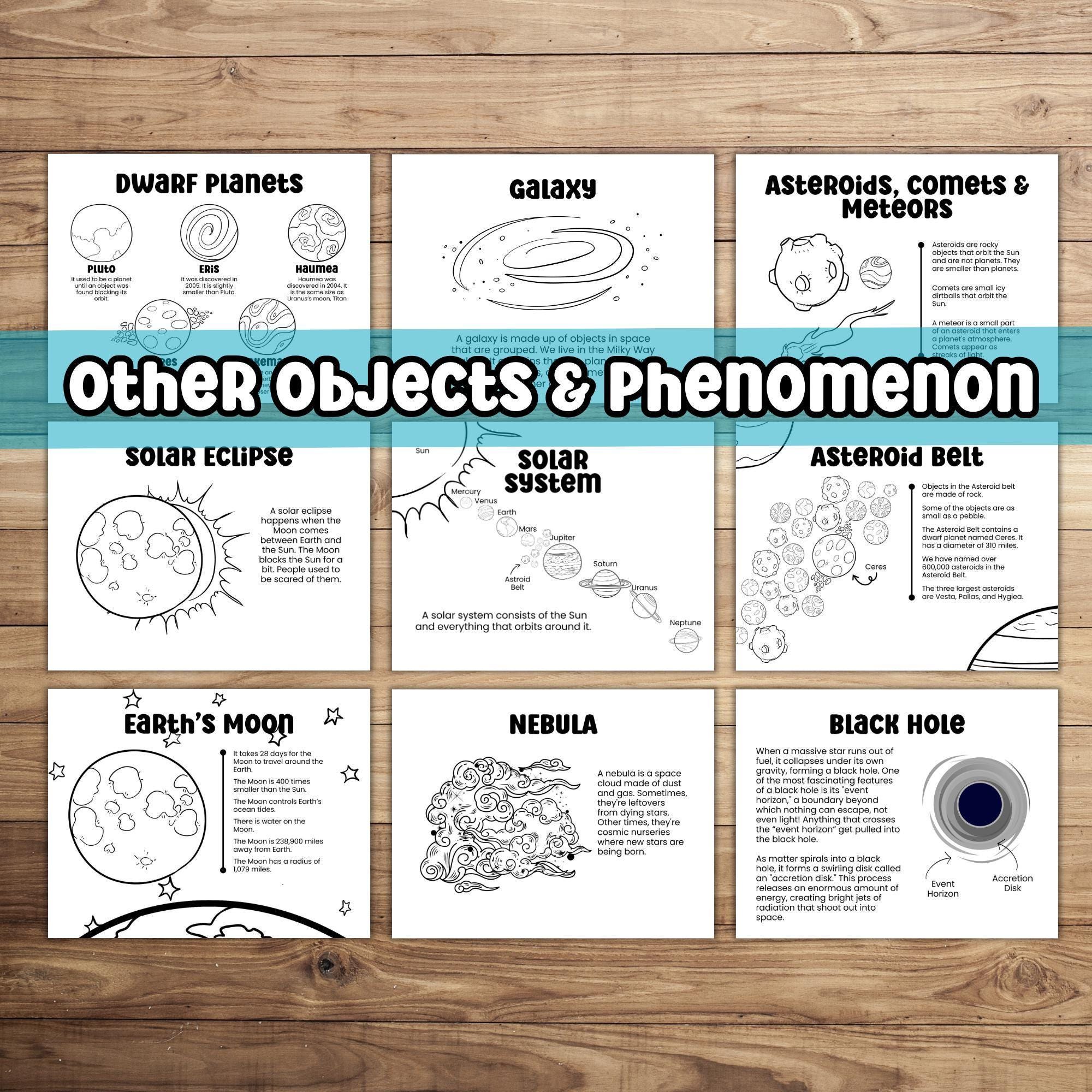 Bible Space Coloring Page Printable Solar System Science Activity ...