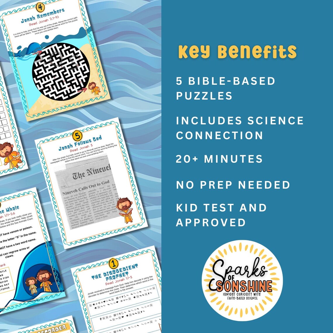 Escape Room Bible Puzzle for Jonah and the Whale Bible Escape Room for ...