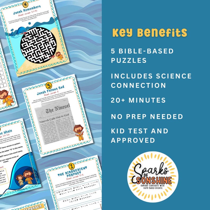 Escape Room Bible Puzzle for Jonah and the Whale Bible Escape Room for ...
