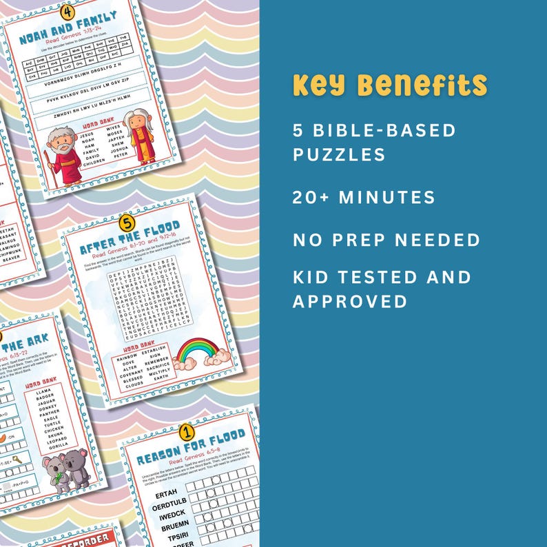 Bible Escape Room for Kids Noah's Ark Escape Room Genesis Escape Room ...