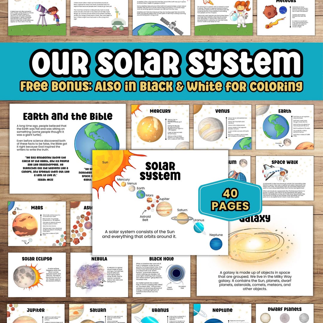 Digital Download Printable Kids Activities Kids Space Coloring Pages ...