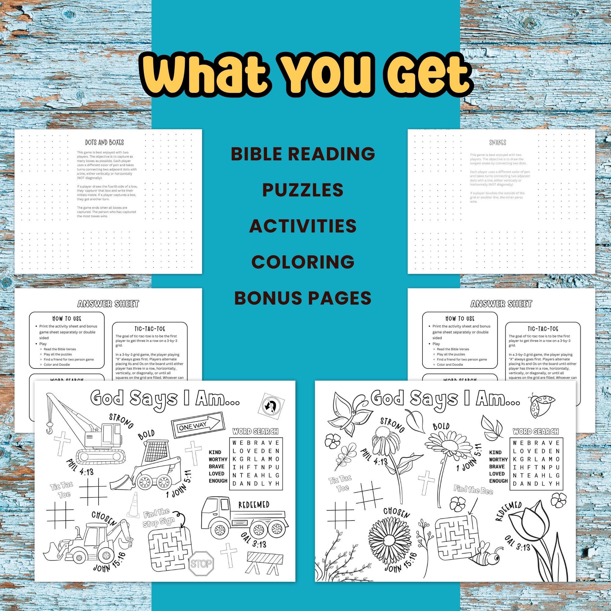 Kids Activities Printable Bible Activity Homeschool Coloring Activity ...