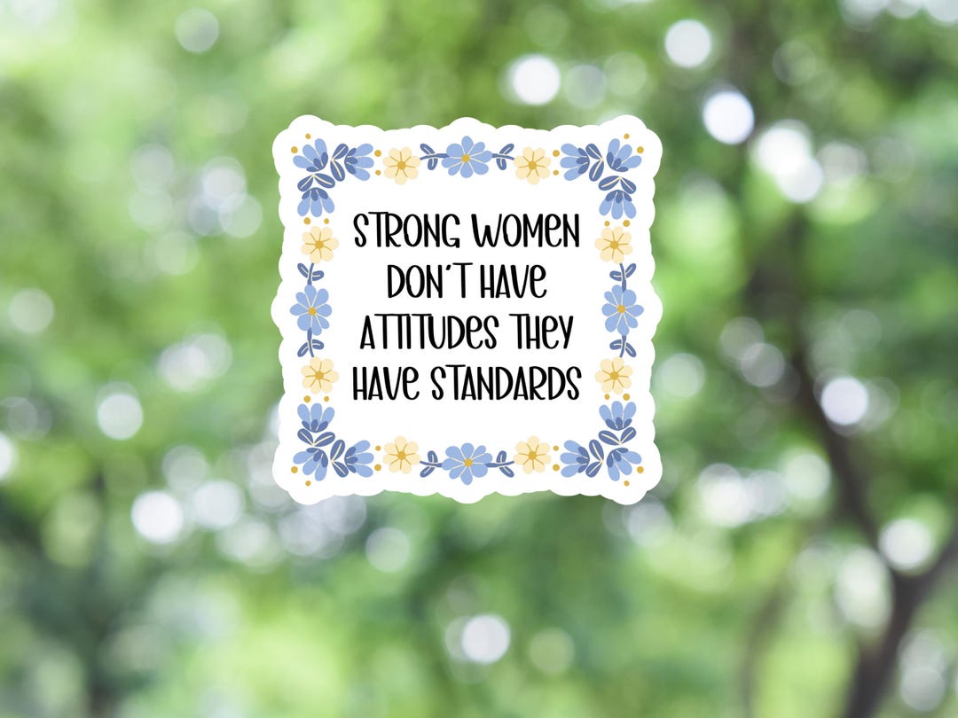 Strong Women Standards Sticker: Water Resistant Vinyl Decal - Etsy