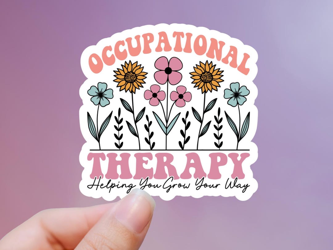 Occupational Therapy Helping You Grow Sticker - Etsy