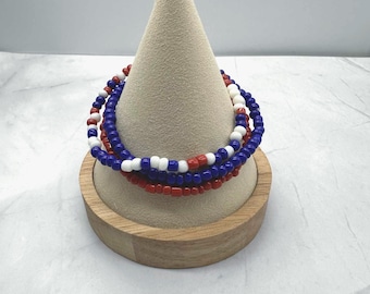 Patriotic Bracelet | 4th of July Bracelet | Stackable Bracelets ...