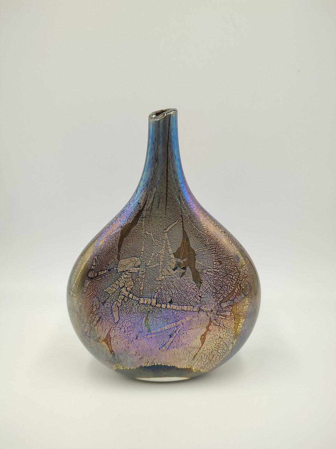 Isle of Wight Studio Glass Azurene Lollipop Vase - Etsy