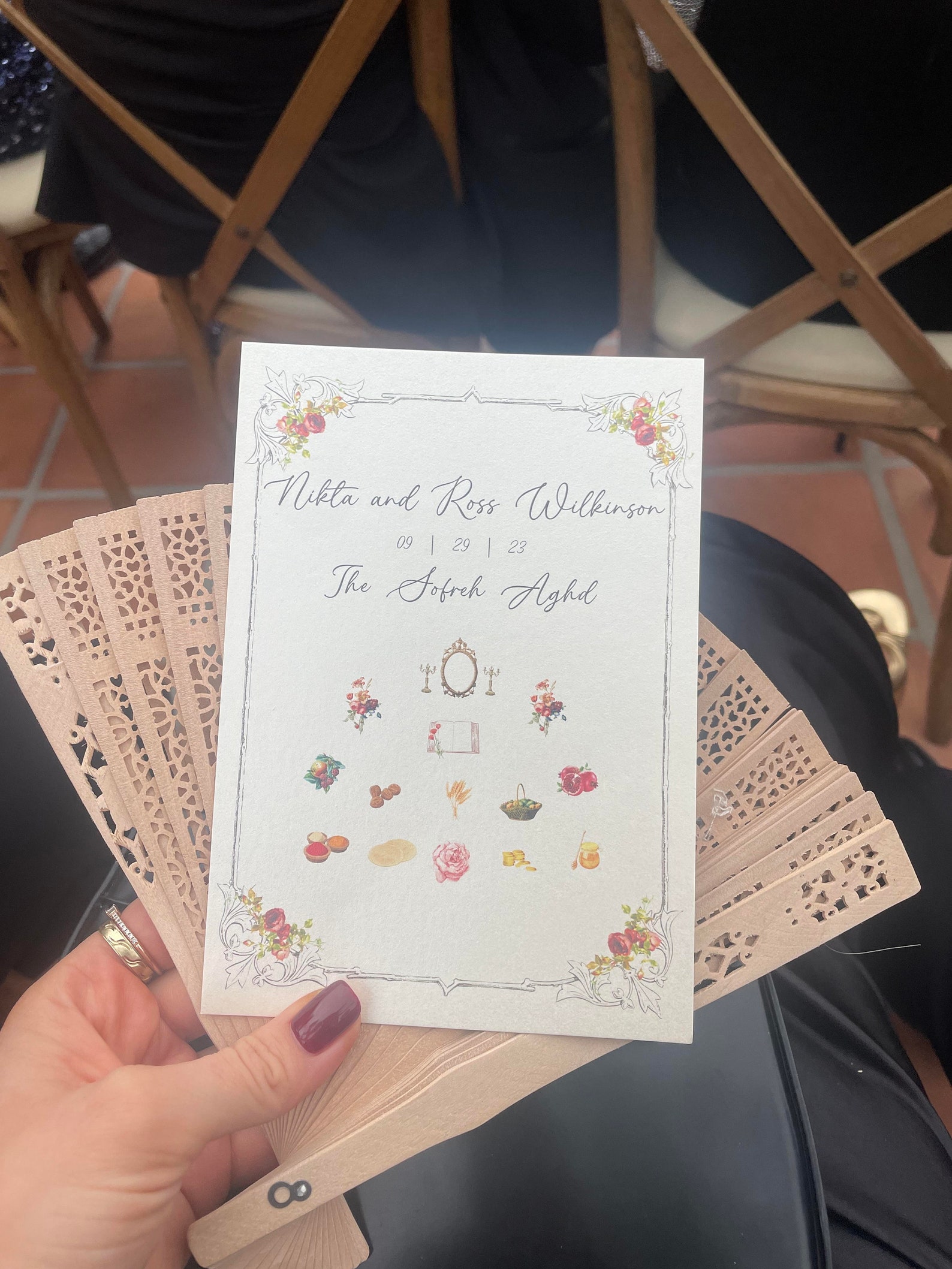 Sofreh Aghd Handheld Card for Persian Weddings Digital Template Persian ...