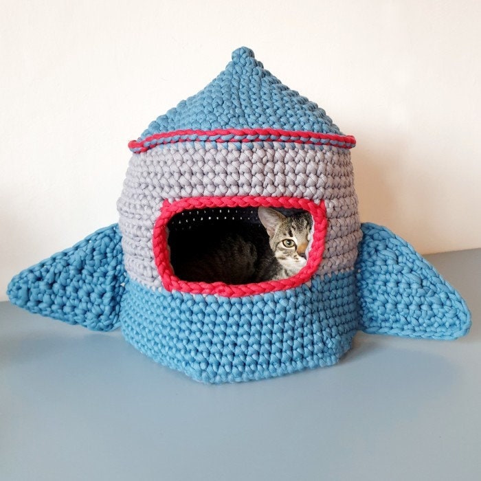 Crochet Cat House Pattern Cozy and Stylish Cat Bed Instant Download PDF ...