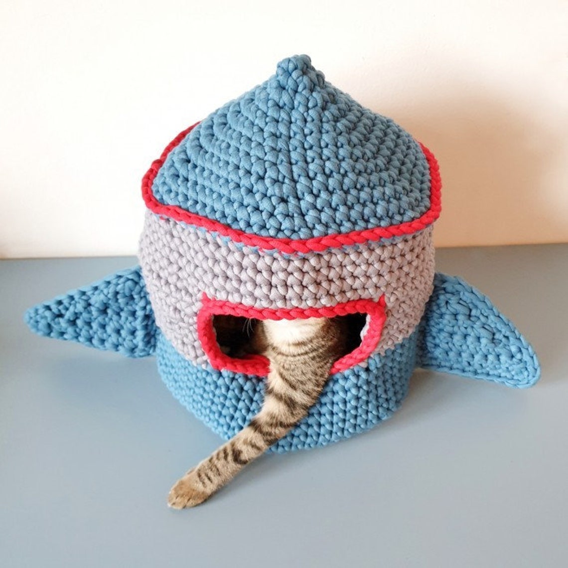 Crochet Cat House Pattern Cozy and Stylish Cat Bed Instant Download PDF ...