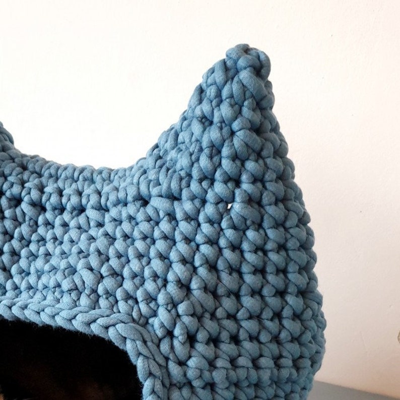 Crochet Cat House Pattern Cozy and Stylish Cat Bed Instant Download PDF ...