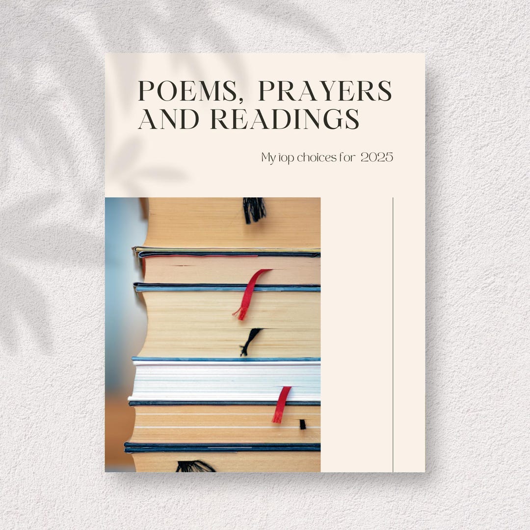 Editable Template for Poems, Prayers, and Readings. Customizable ...