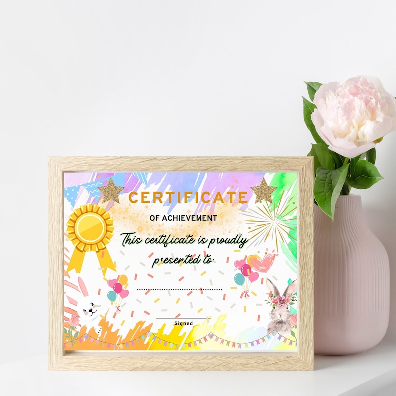 Celebrate Success: Instant Download Certificate for Preschool ...