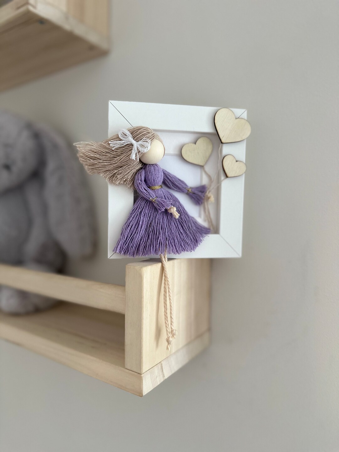 Macrame Doll in Frame - Etsy