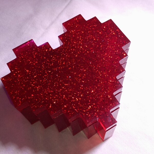 Pixel Heart - Etsy