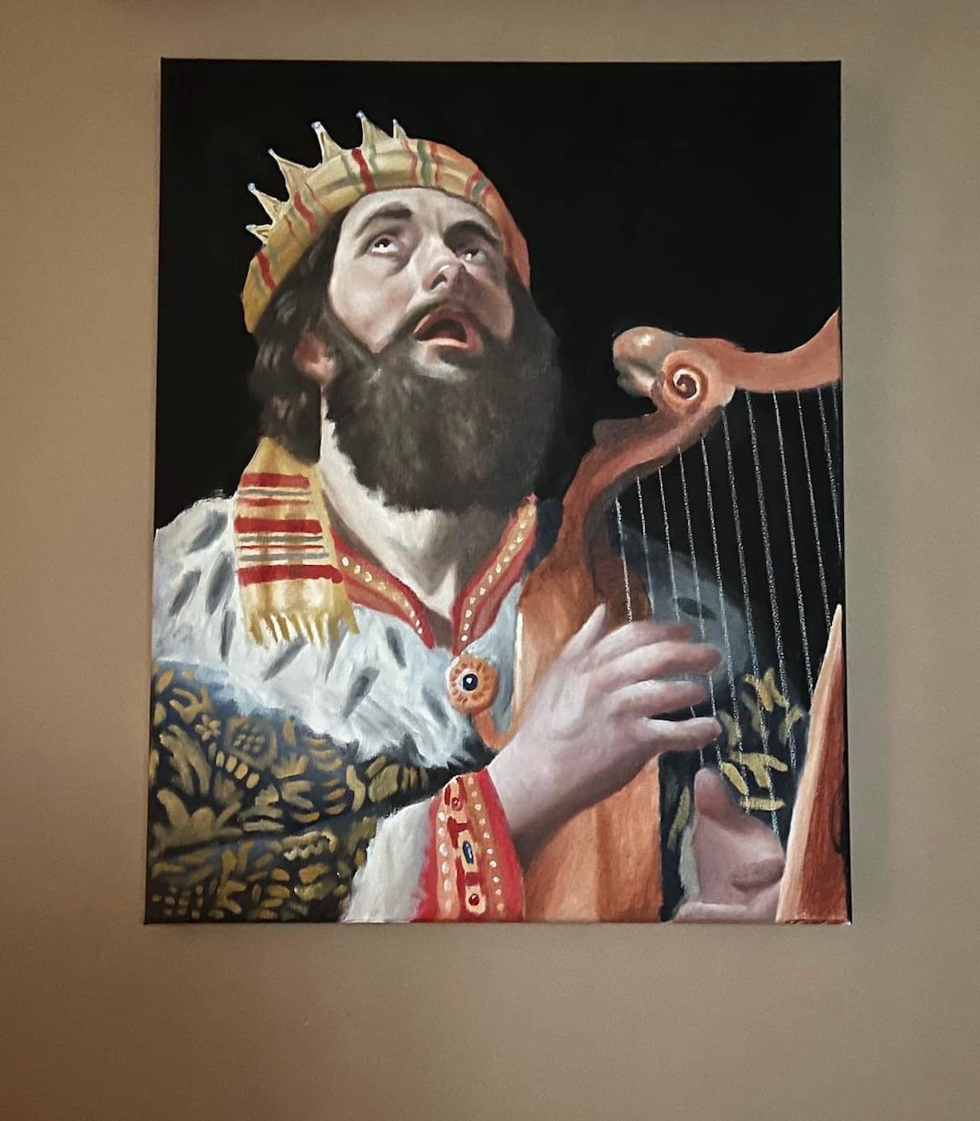 King David Painting Painting Reproduction 100% Handmade Oil Painting - Etsy