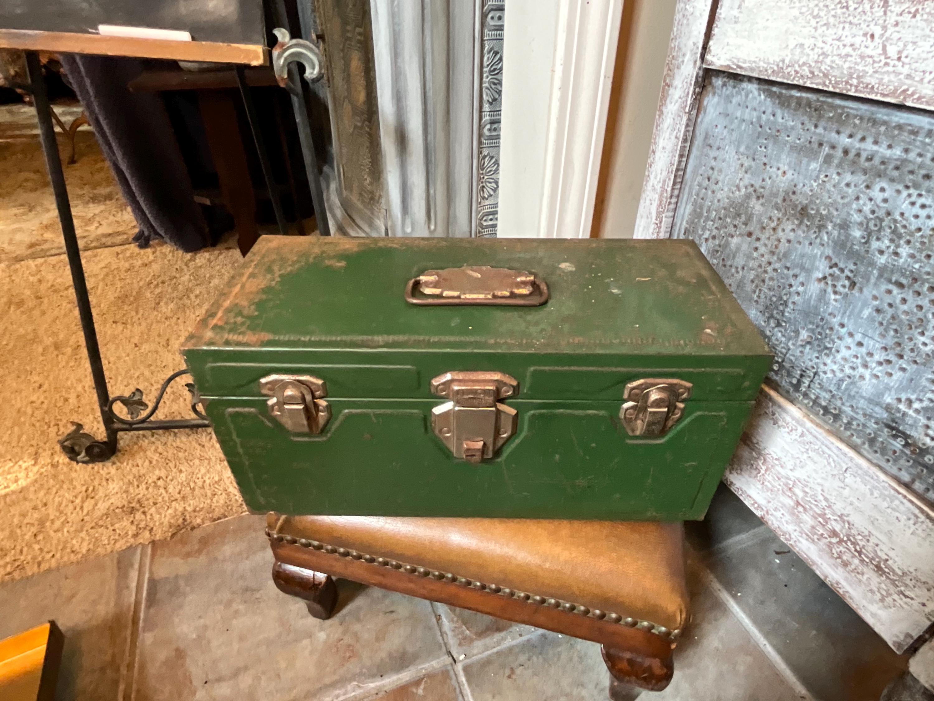 Vintage Metal Toolbox/money Box/tackle Box; Hamilton Metals Product ...