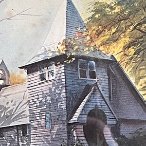 Vintage Rare Millard Wells Signed Watercolor; 9.5” by 12” Framed ...