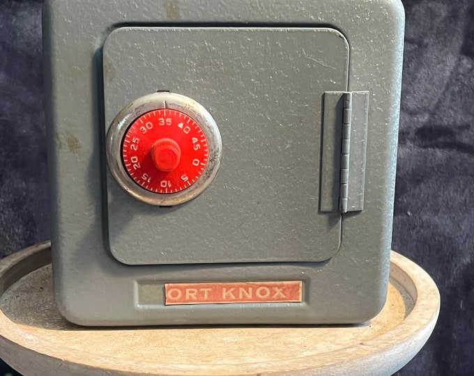 Fort Knox Metal Bank; Superior Toy Company Vintage Safe Bank With ...