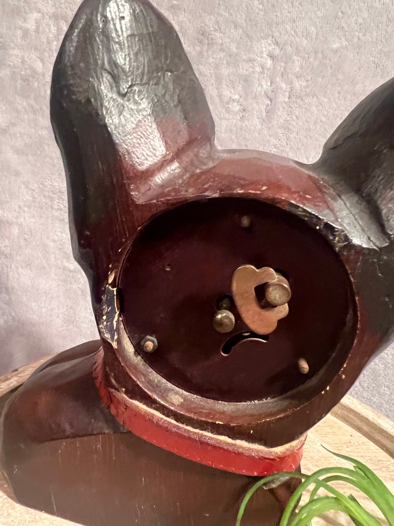 Antique Oswald German Googly Eye Clock French Bulldog; Very Rare ...
