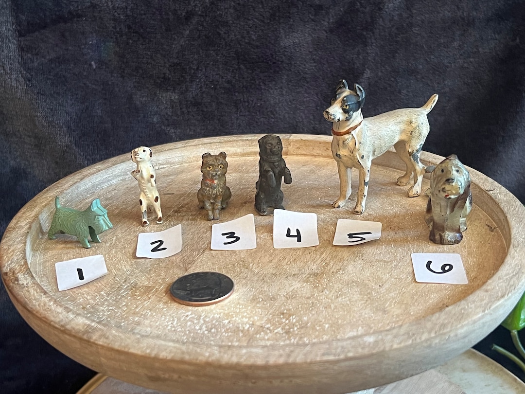 Antique Super Cute Micro & Mini Metal, Bronze or Lead Animal Figurines ...