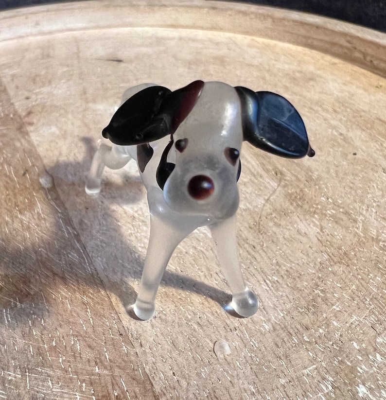 Exquisite Vintage Hand Blown Glass Dog Figurine Possibly Murano Mid ...