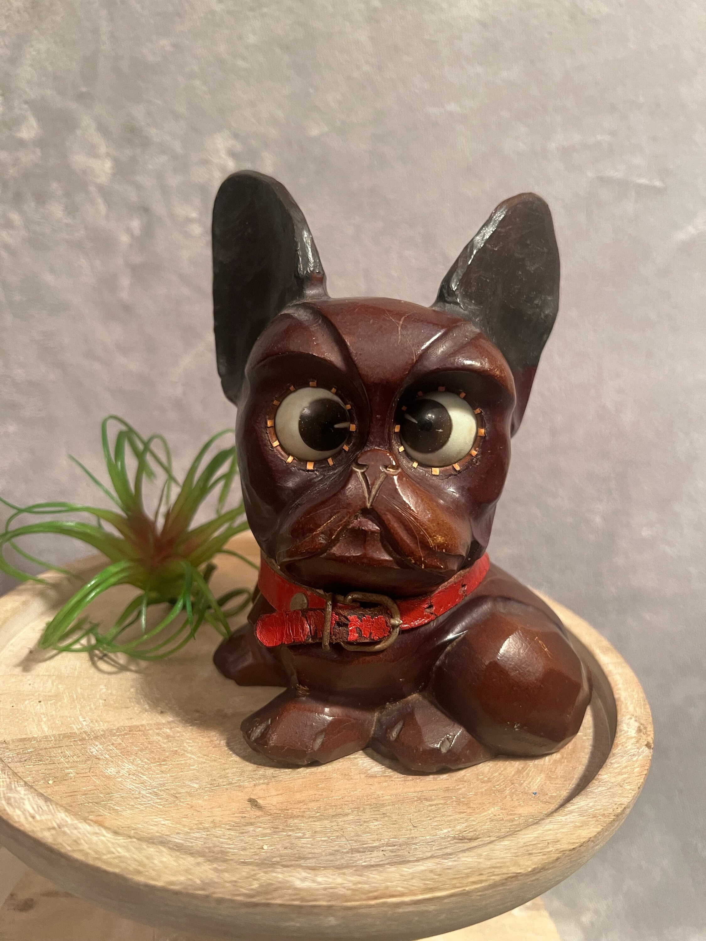 Antique Oswald German Googly Eye Clock French Bulldog; Very Rare ...