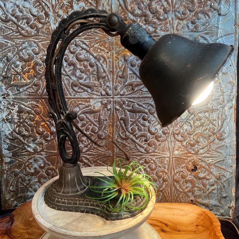 Antique Desk Lamp - Etsy