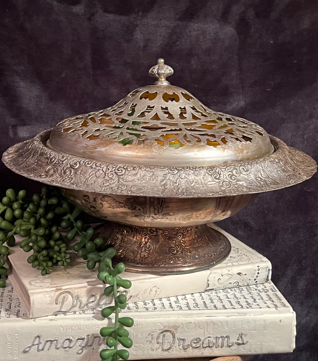 Gorgeous Vintage/antique Barbour S.P. International Co. Flower Arranger ...