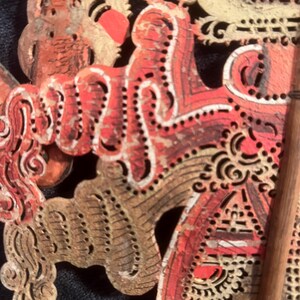 Antique Indonesian Shadow Puppet; Wayang Kulit Shadow Puppet; Vintage ...