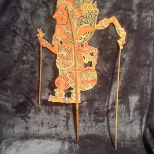 Antique Indonesian Shadow Puppet; Wayang Kulit Shadow Puppet; Vintage ...