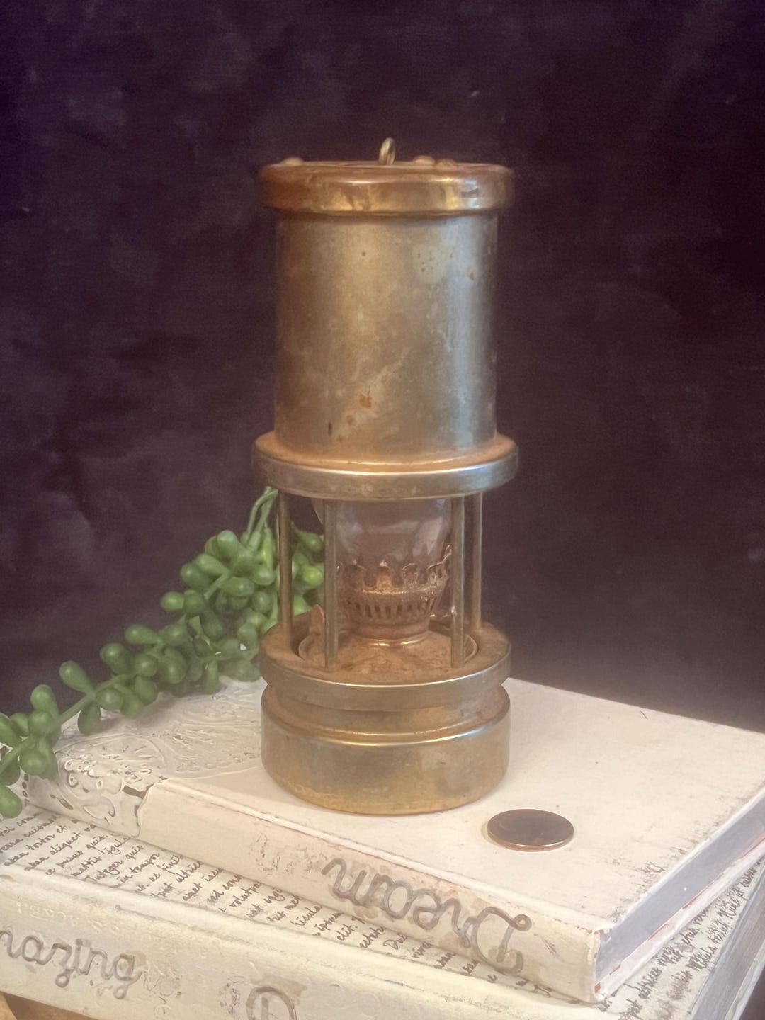 Unmarked Vintage Miners Oil Lamp; Miners Safety Kerosene Hanging ...