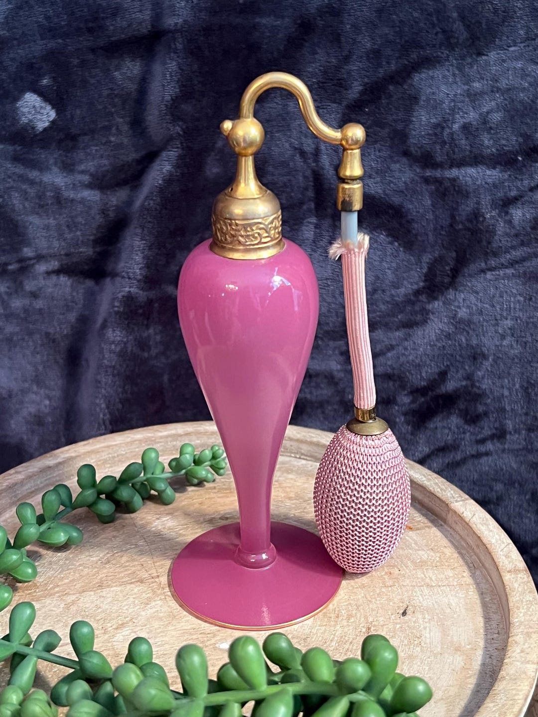 Beautiful Vintage 1920s/30s Dusty Rose Pink Art Deco Devilbiss Glass ...