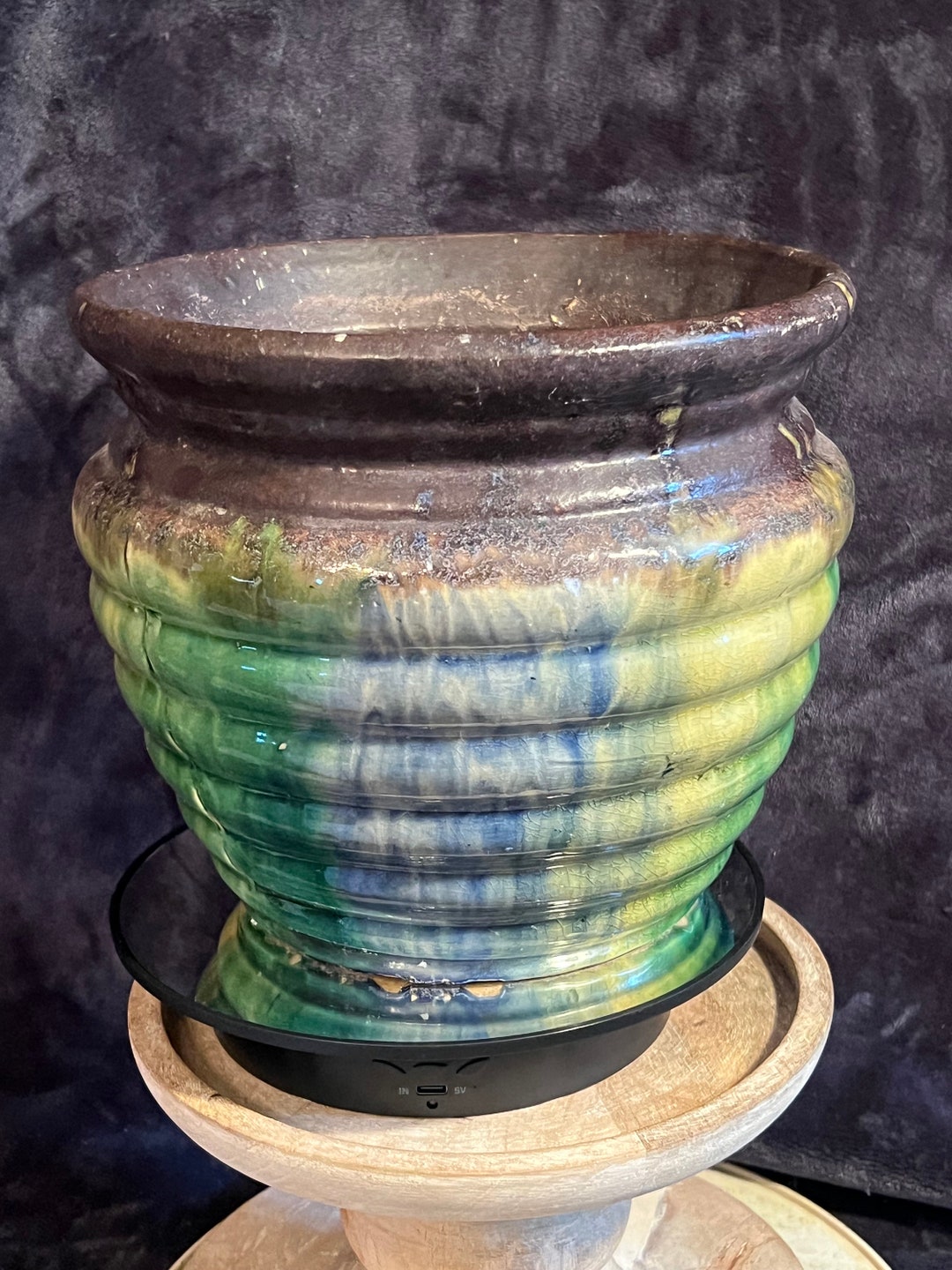 Gorgeous Vintage Mccoy Beehive Majolica Jardiniere; Nelson Mccoy ...
