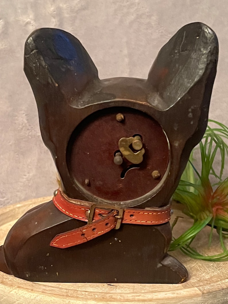 Antique Oswald German Googly Eye Clock French Bulldog; Art Deco; Rare ...