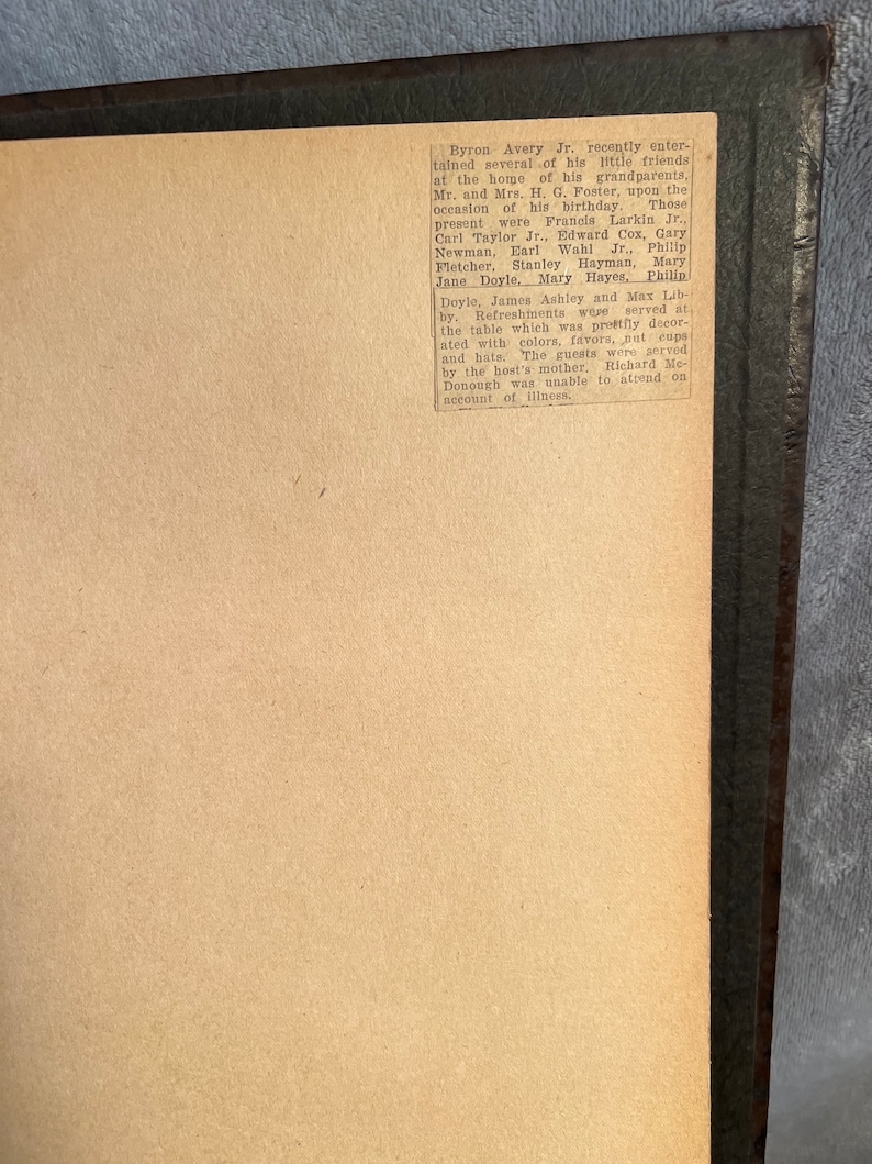 Almost Blank Vintage Handmade 1940’s Scrapbook/journal/photo Album ...