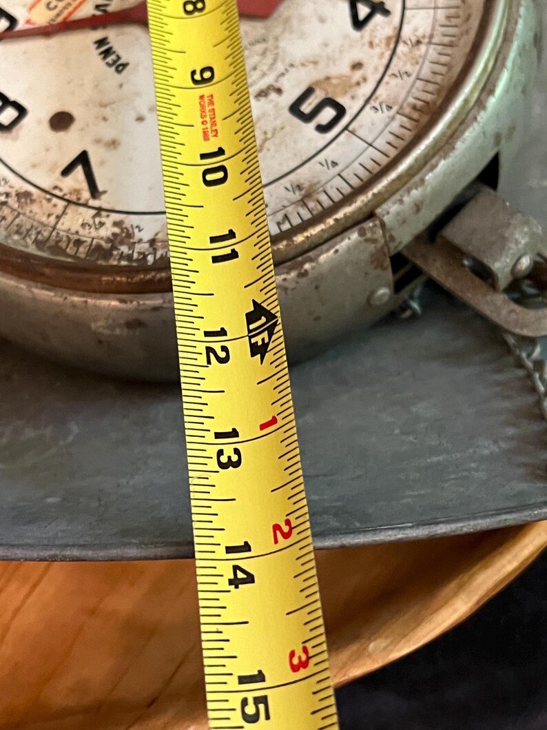Vintage 20 Lb Penn Hanging Produce Scale With Metal Bin Farmhouse ...