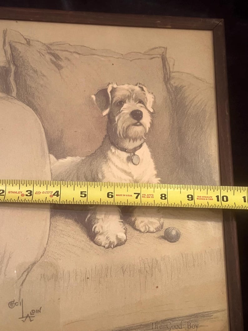 Framed Sealyham Terrier Print: Cecil Aldin 'the Good Boy' Sketch - Etsy