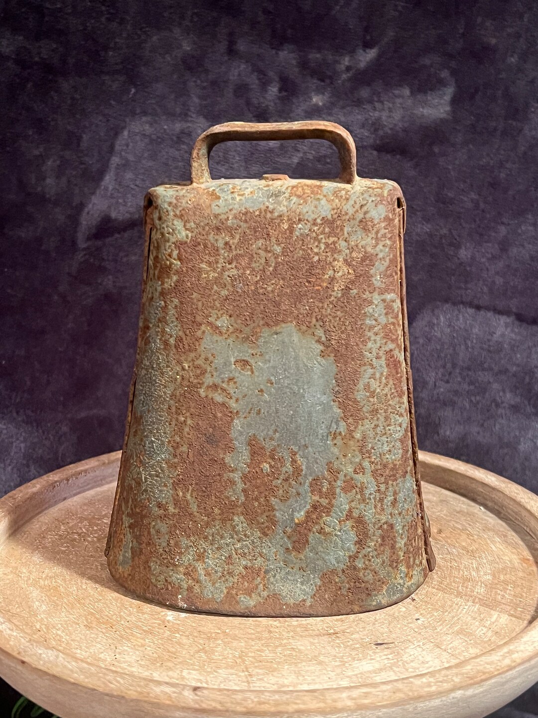 Gorgeous Antique Rustic Authentic Cow Bell; Primitive Bull Bell; Loud ...