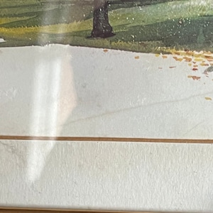 Vintage Rare Millard Wells Signed Watercolor; 9.5” by 12” Framed ...