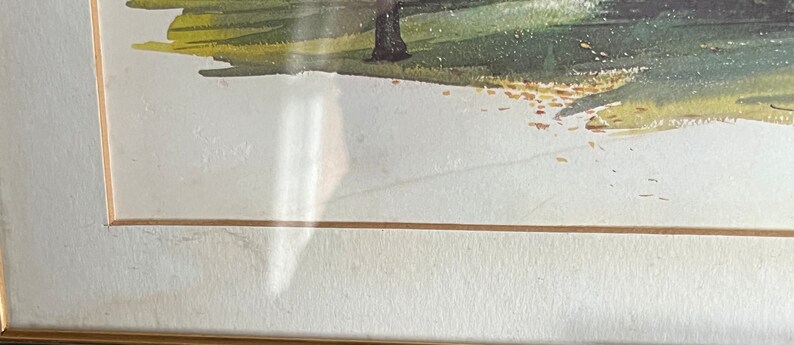 Vintage Rare Millard Wells Signed Watercolor; 9.5” by 12” Framed ...