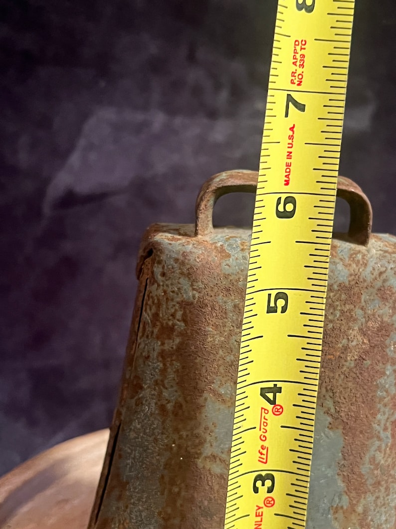 Gorgeous Antique Rustic Authentic Cow Bell; Primitive Bull Bell; Loud ...