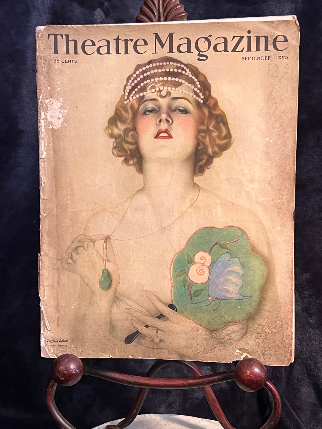 Vintage September 1925 Theatre Magazine Featuring Hilda Ferguson of the ...