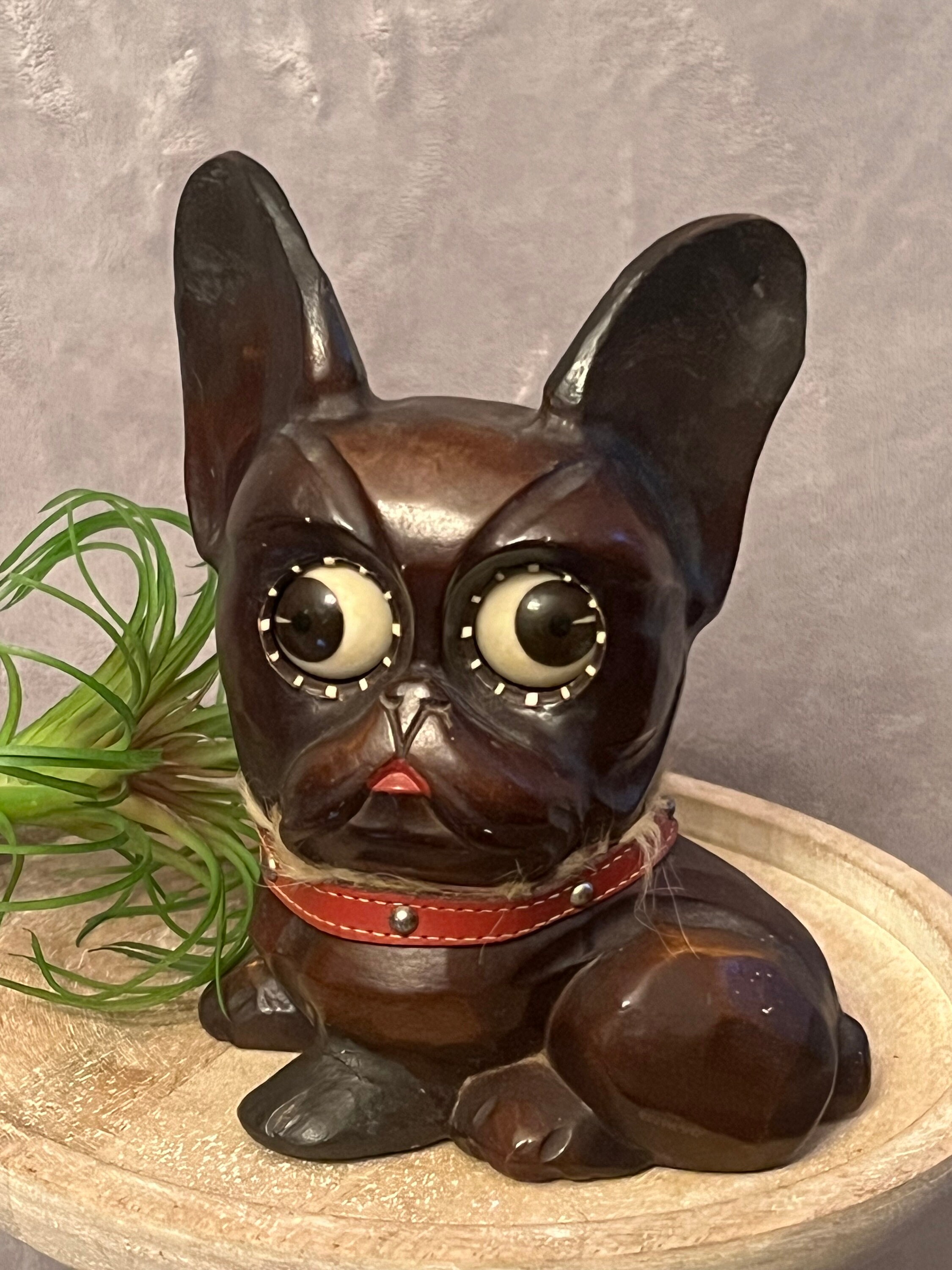 Antique Oswald German Googly Eye Clock French Bulldog; Art Deco; Rare ...